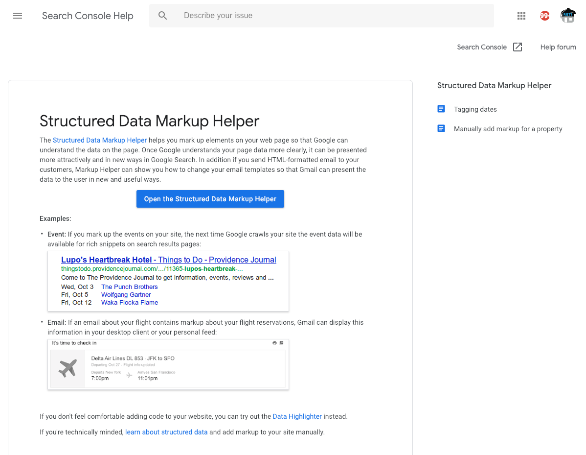 Google Structured Data Testing Tool – RETI.us